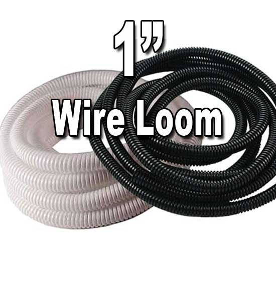 1" Diameter Split Wire Loom Flex-Guard Convoluted Tubing