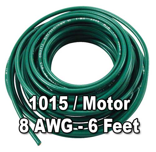 1015 Motor Wire, 8 AWG, 6 Ft Cut